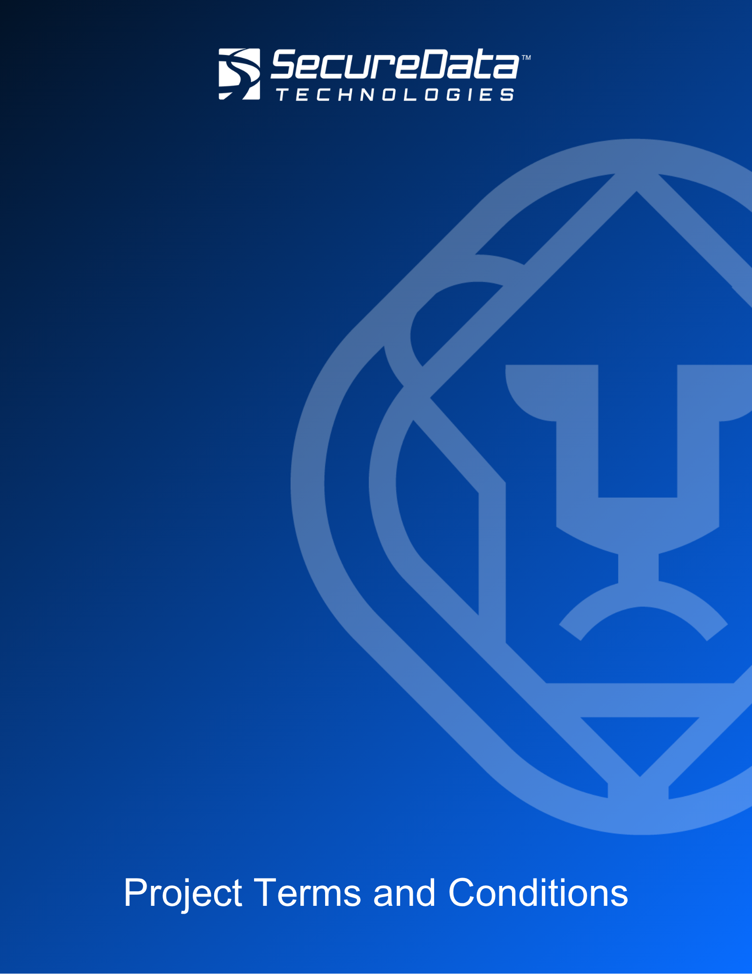 Project Terms and Conditions | Secure Data Technologies | IT Solutions